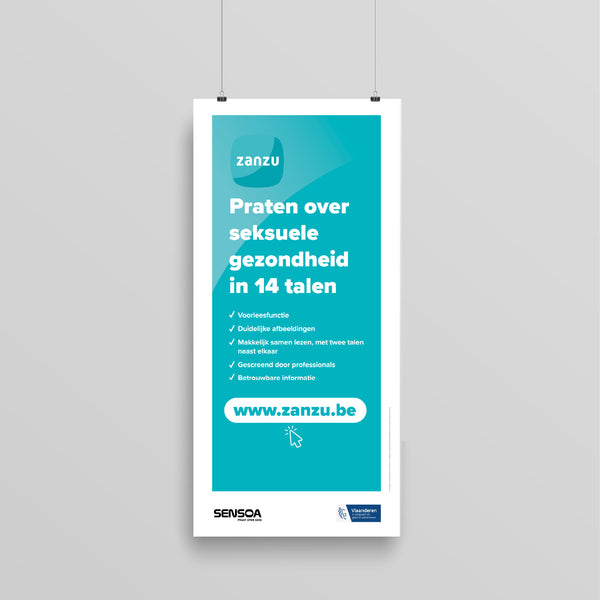 Zanzu.be Promotie-affiche – Sensoa Shop
